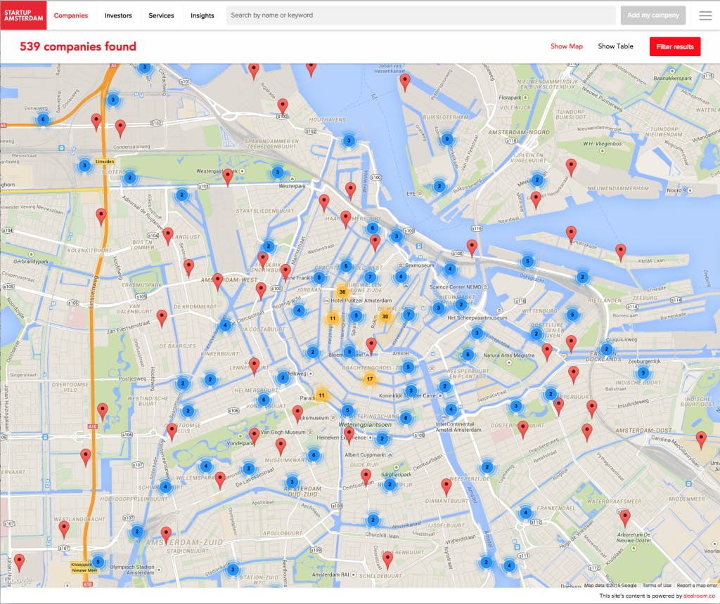 Amsterdam Coffee Shop Map