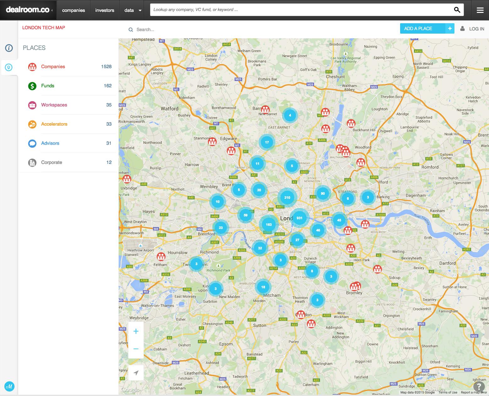 Build your own Tech Map with Mapme | Dealroom.co