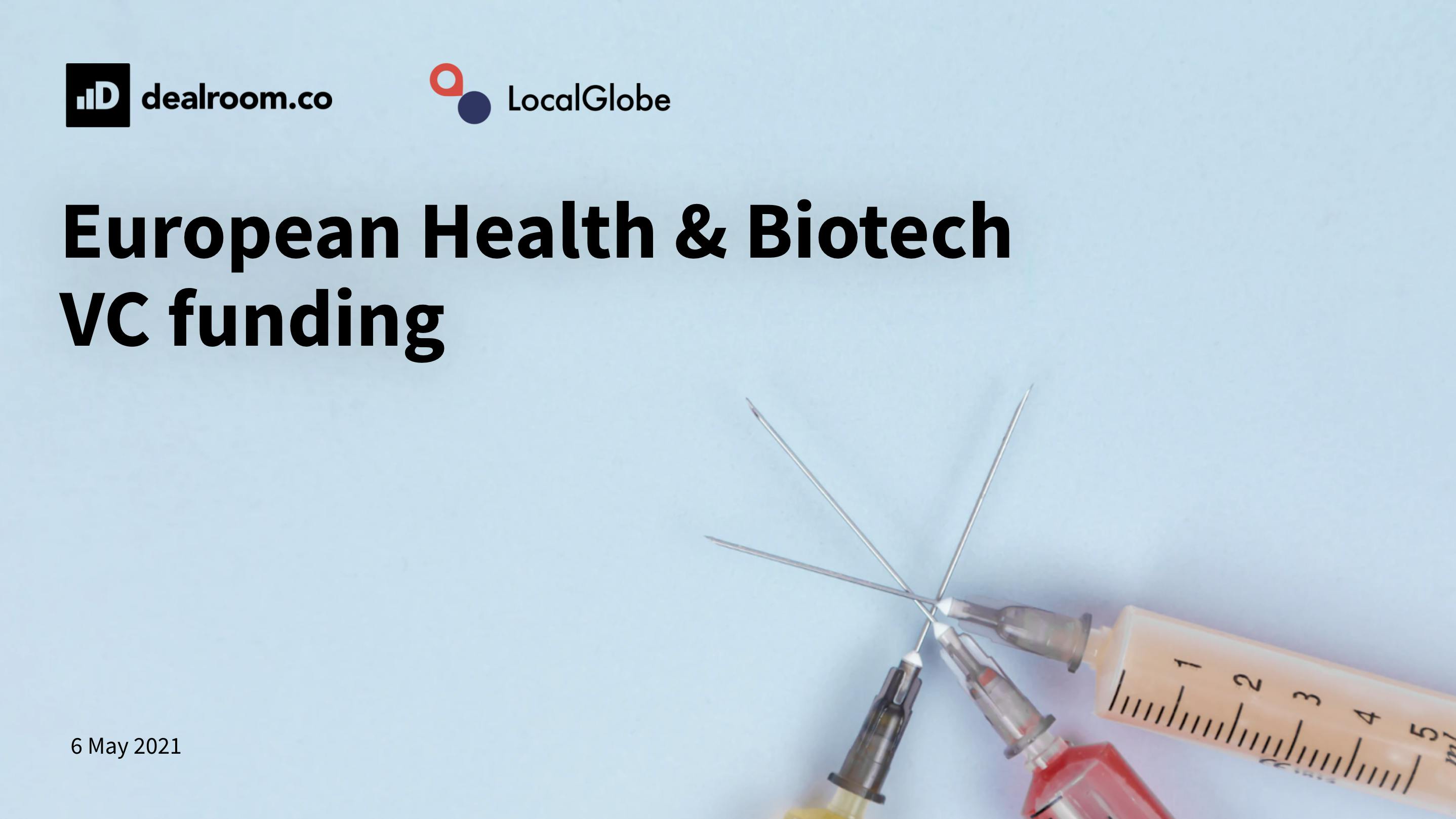 European Health & Biotech VC funding | Dealroom.co