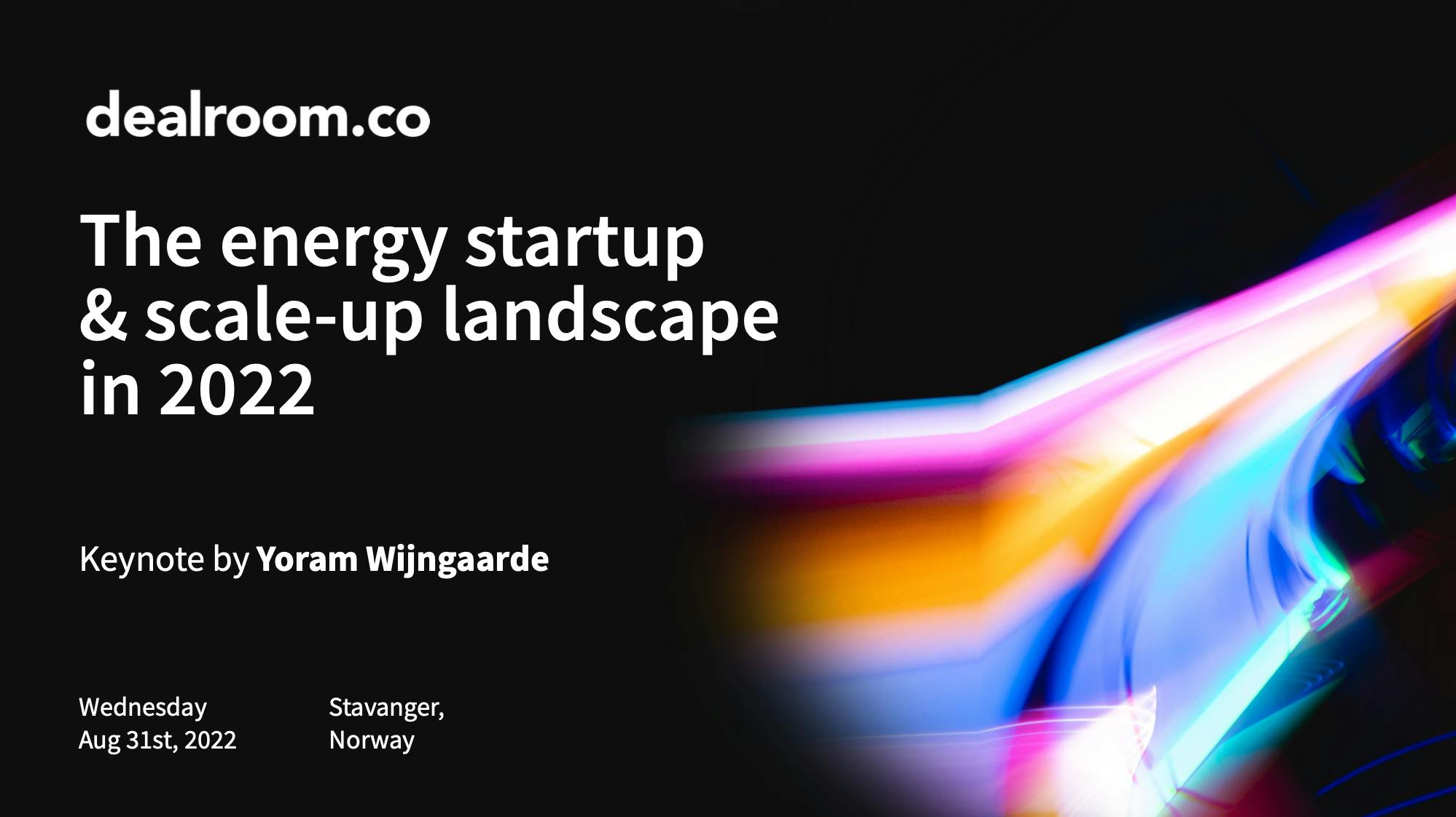The energy startup and scaleup landscape | Dealroom.co