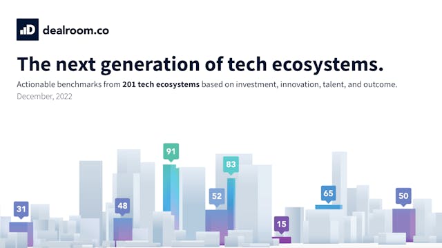 Future tech hubs - Next gen startup ecosystems| Dealroom.co