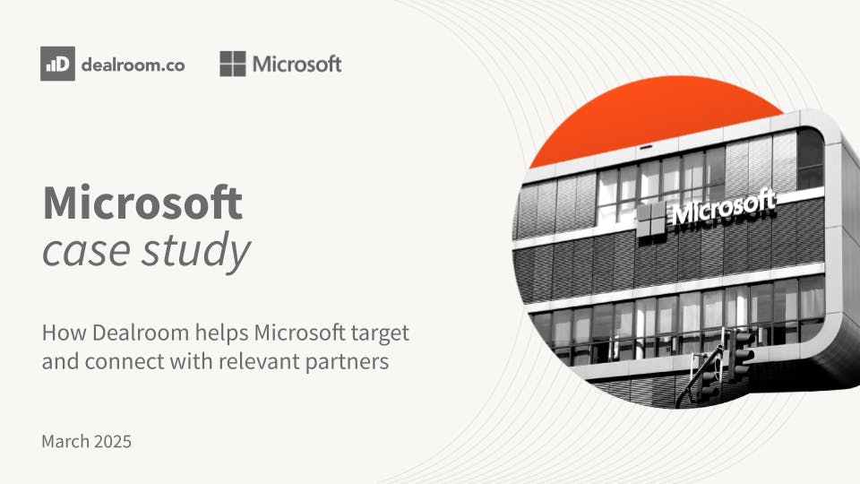 How Dealroom helps Microsoft target and connect with relevant partners ...